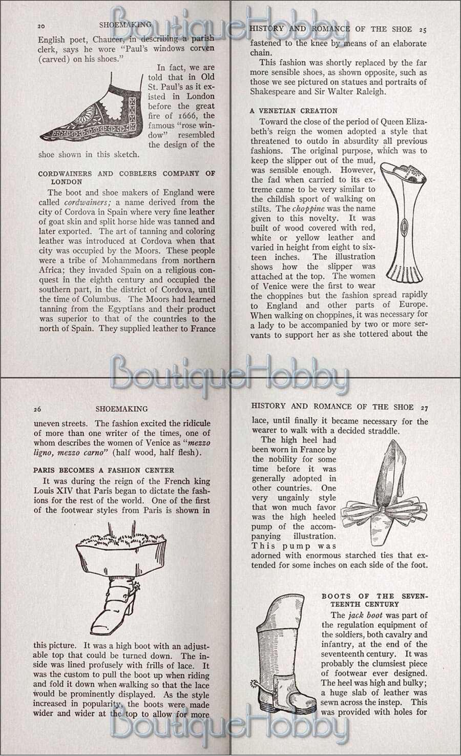 How to Make Shoesshoe Sewing Patternhand Made Shoesvintage - Etsy