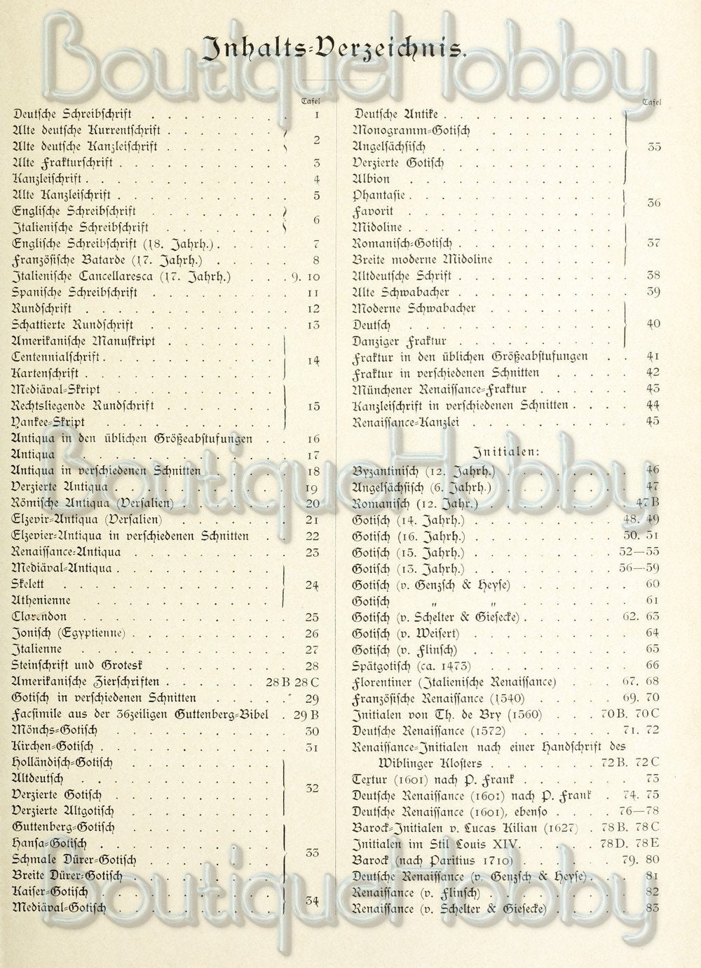 Vintage German Monogram Fontsalphabetinitials Instant - Etsy