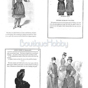 Victorian Dress Sewing Patternsvintage Illustrated American | Etsy