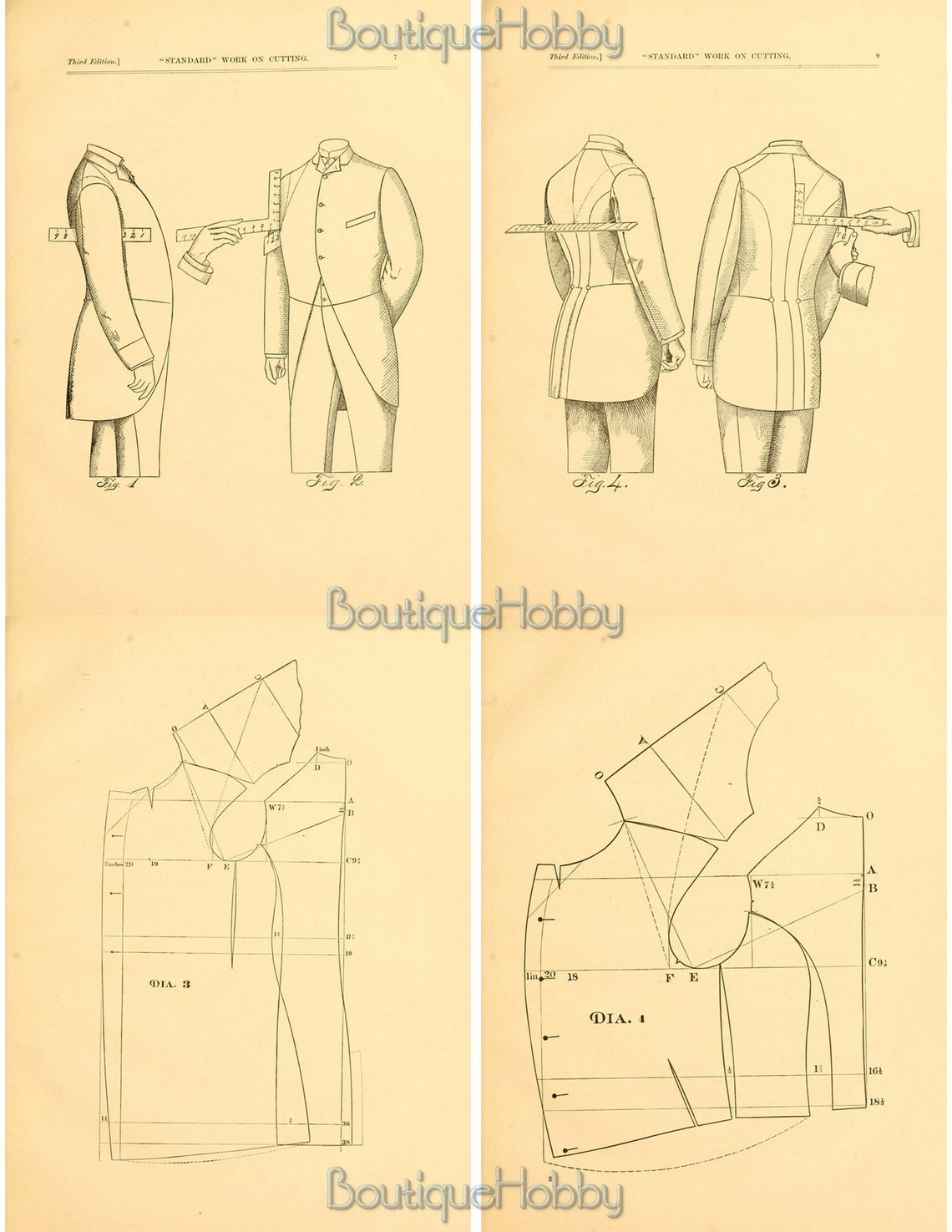 Vintage Mens Garments,tailoring Patterns,sewing Books Guide - Etsy