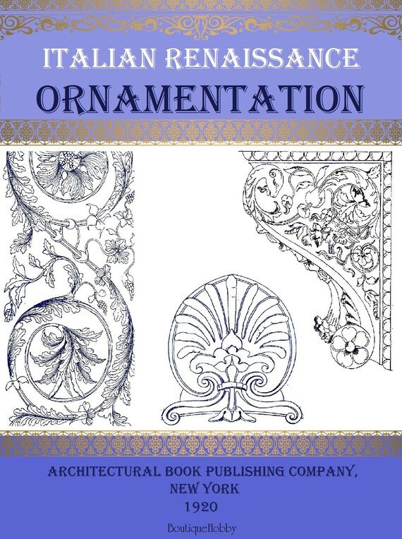 Historical Design elementsvintage italian ornaments | Etsy