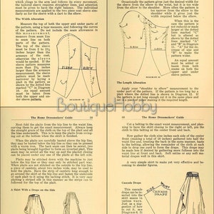 Vintage Dressmaking Guide Book,drafting Garments,sewing Manual - Etsy