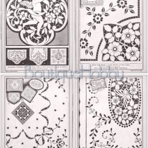 Hand French Embroidery Patterns,la Broderie Blanche Fancy DESIGNS - Etsy