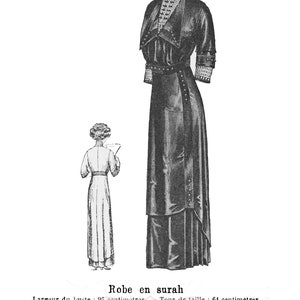 French Sewing Patterns,edwardian Dress,la Mode Illustrée 8-1912 ...