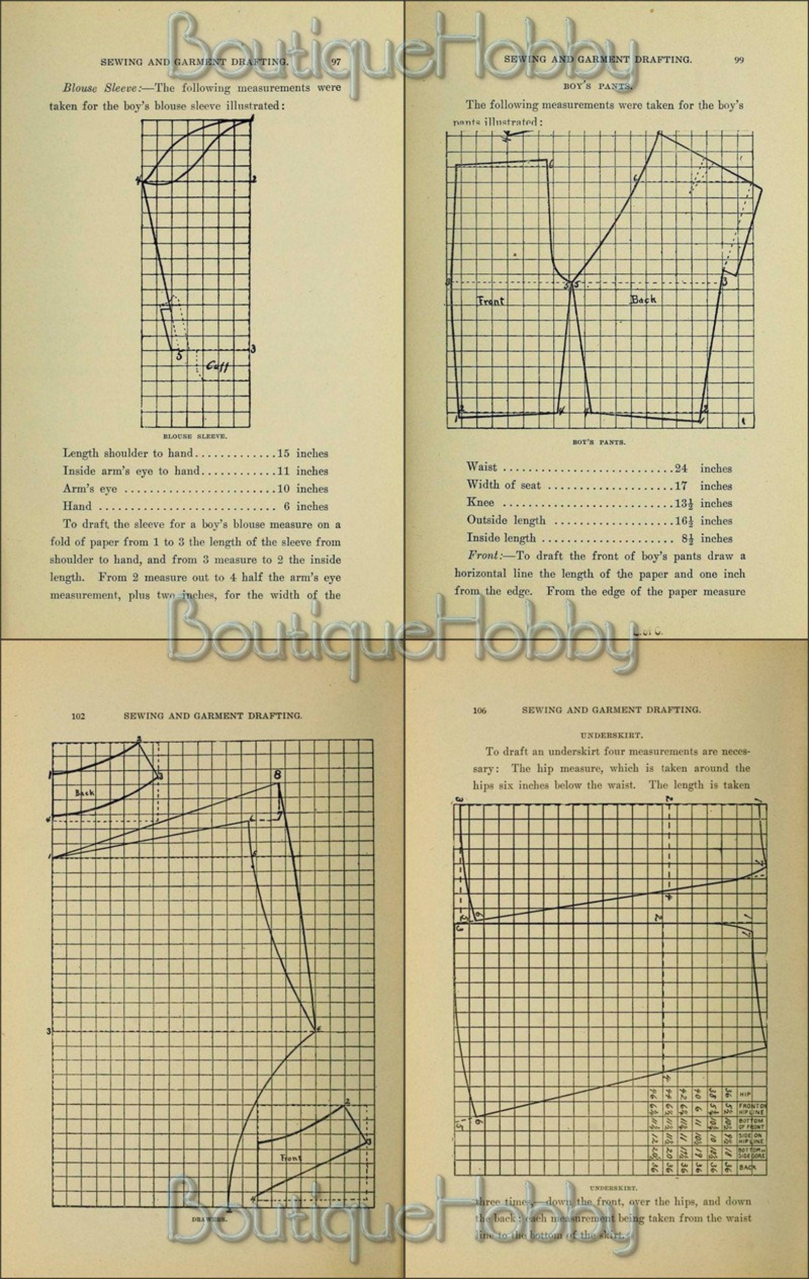 Vintage Dressmaking Guide Book,sewing and Garment Drafting - Etsy