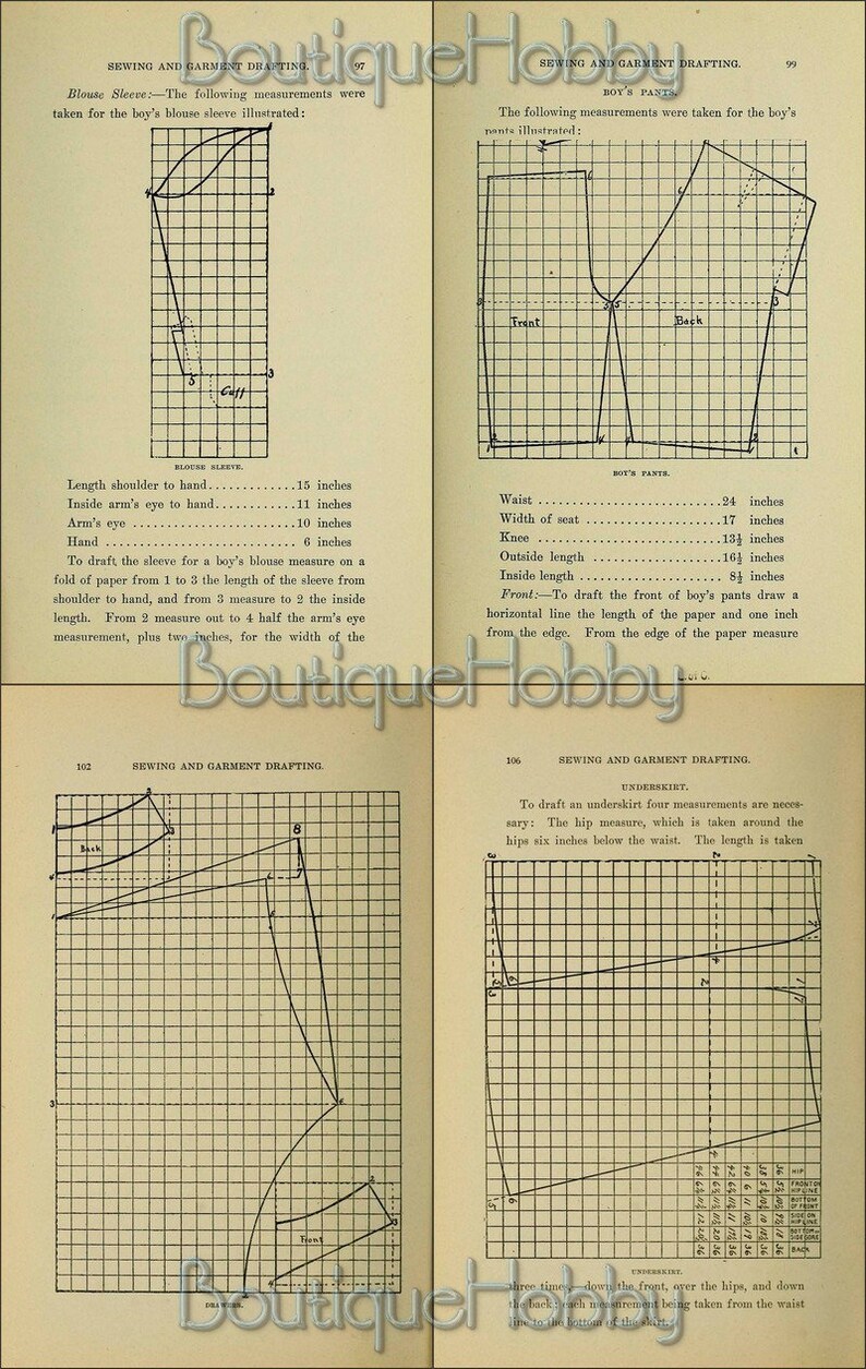 Vintage Dressmaking Guide Booksewing and Garment Drafting - Etsy