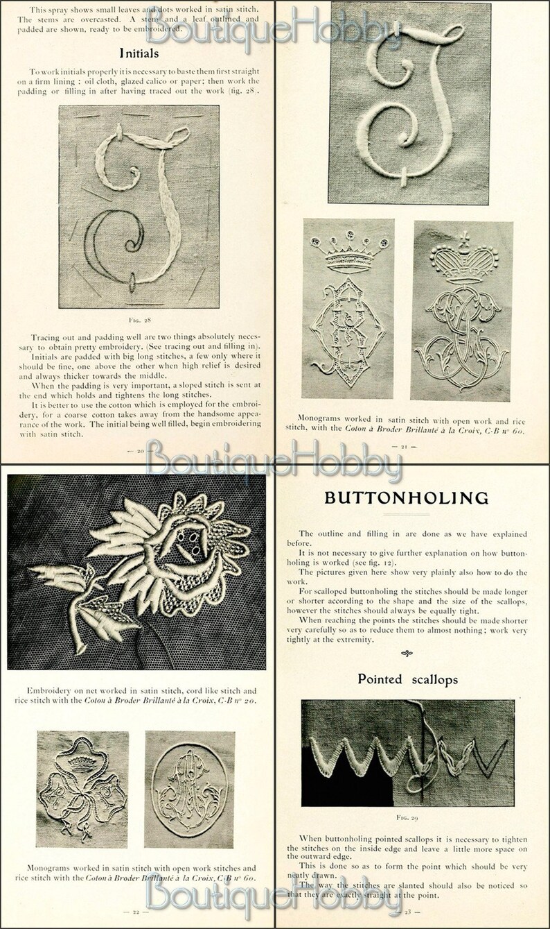 Embroidery Stitches Book: Beginner's Guide With Illustrations (PDF) - Etsy