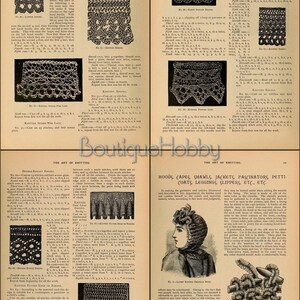 Vintage Knitting Book,hand Knit Instructions Tutorial Pattern,the Art ...