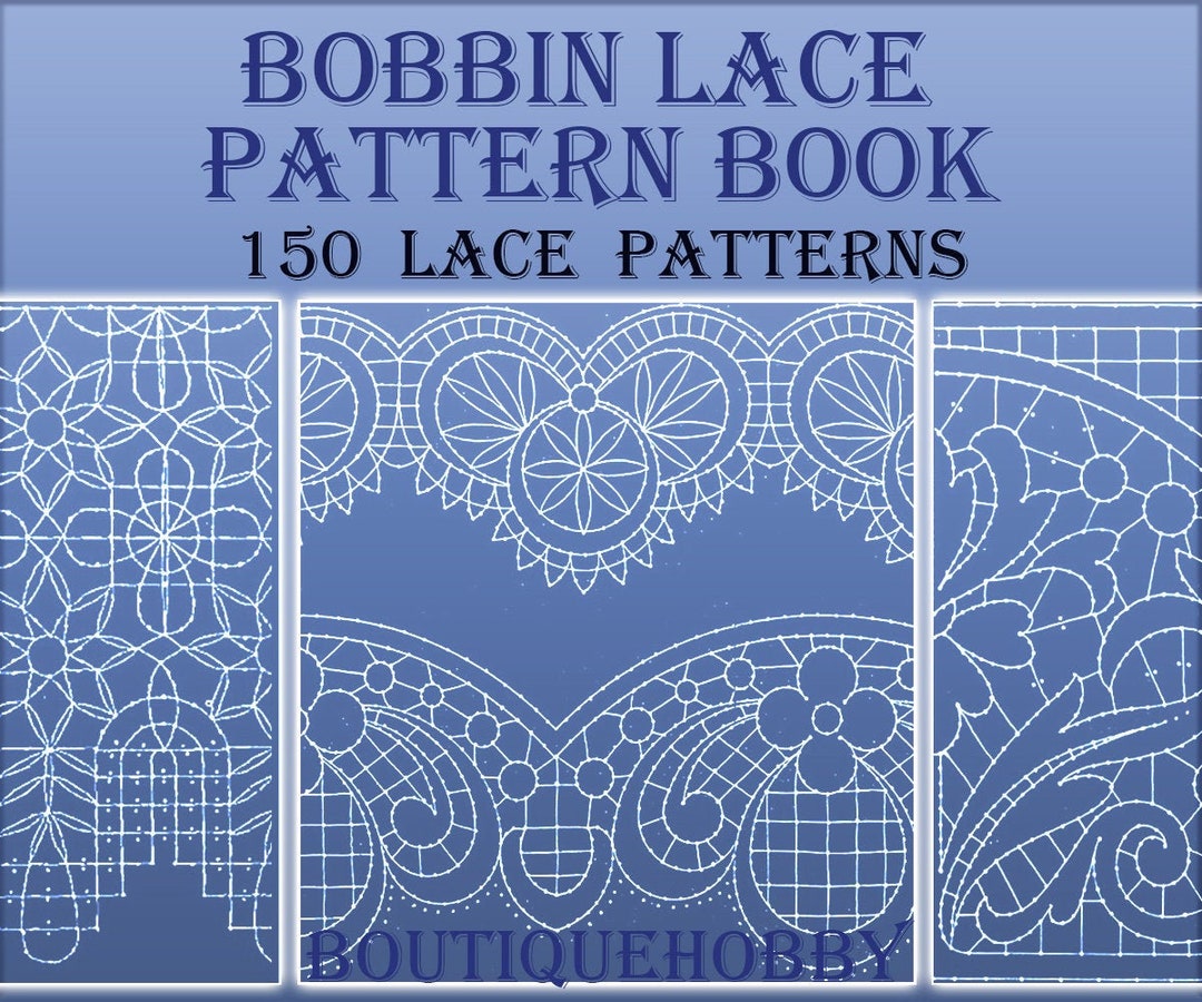 Bobbin Hand Made Lace Patterns,needlework Design,150 Printable Patterns ...