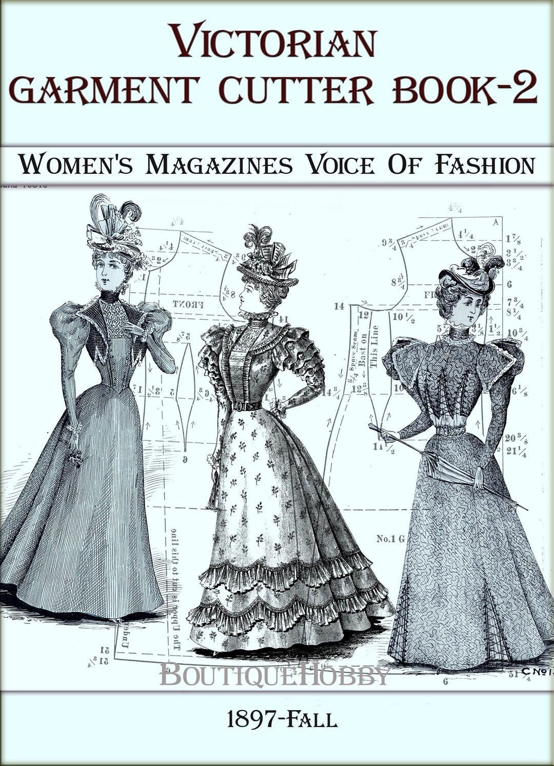Victorian Book,vintage Sewing Patterns 17 Dresses, the Garment Cutter ...