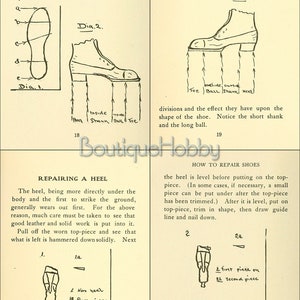 How to Repair Shoes,crafting Books,hand Made Antique Shoes,shoe Making ...