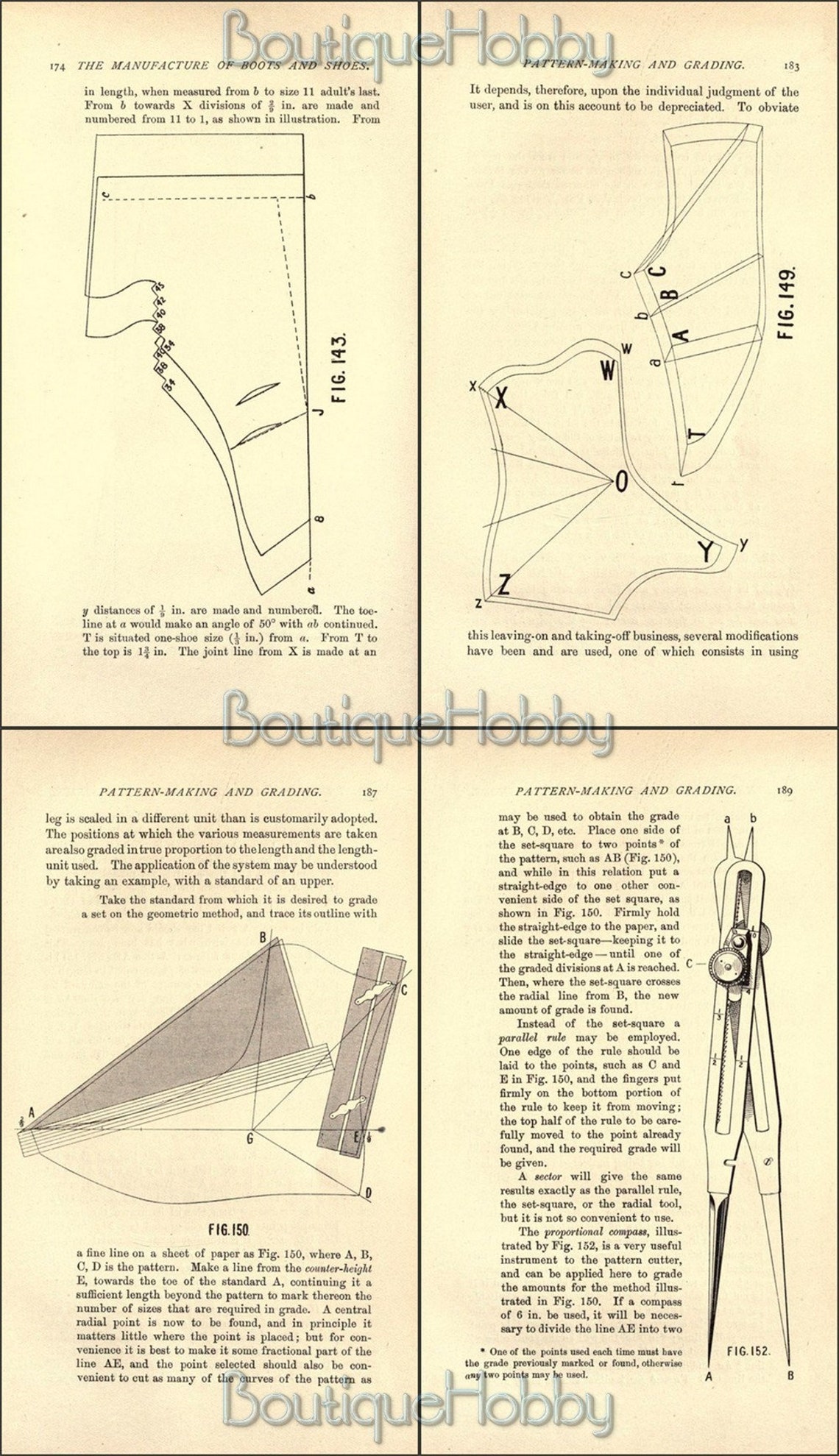 Shoes Making Patternssewing Boot Patterndiy Shoesvintage - Etsy