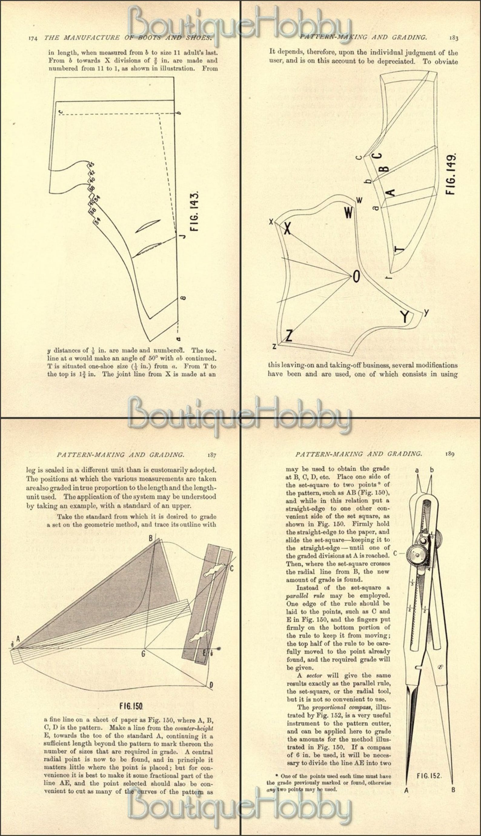 Shoes Making Patternssewing Boot Patterndiy Shoesvintage - Etsy