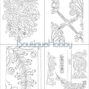 Hand French Vintage Embroidery Patterns,designs Motifs,pattern Book - Etsy