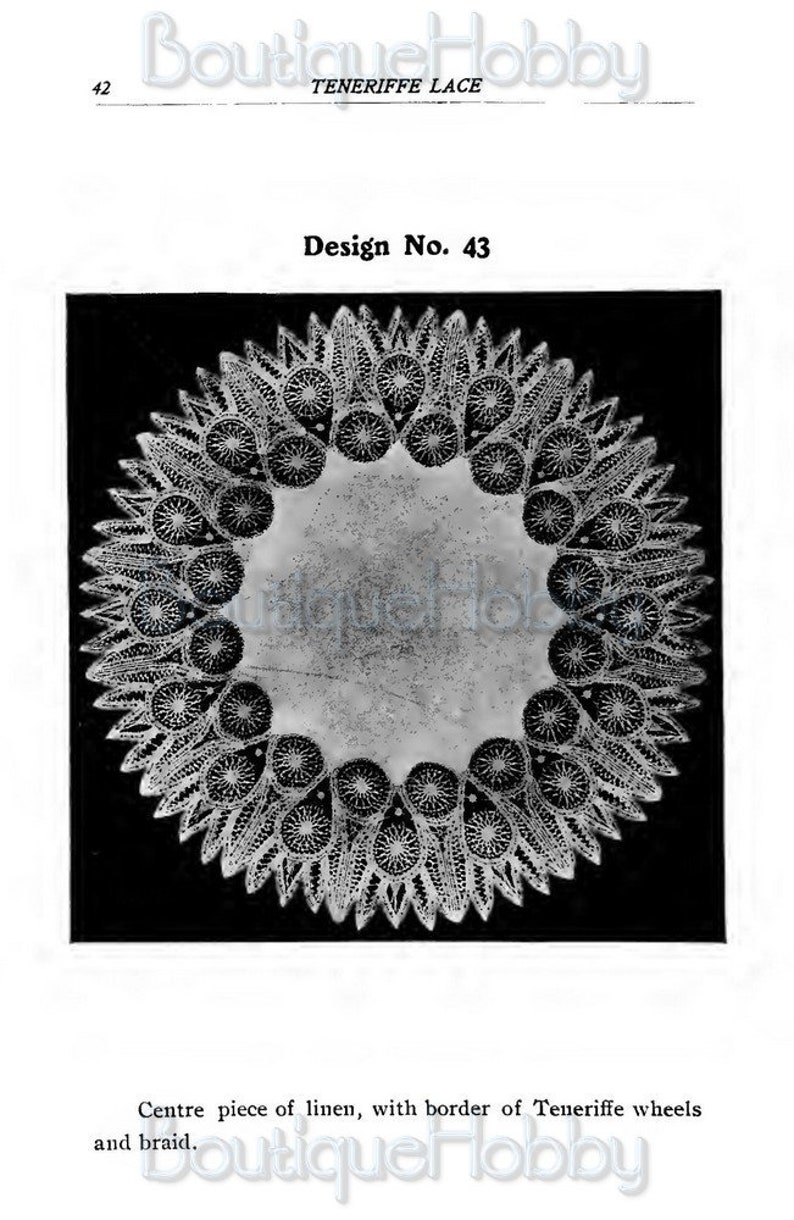 Vintage Needlework Patterns Book45 Hand Made Teneriffe Lace - Etsy