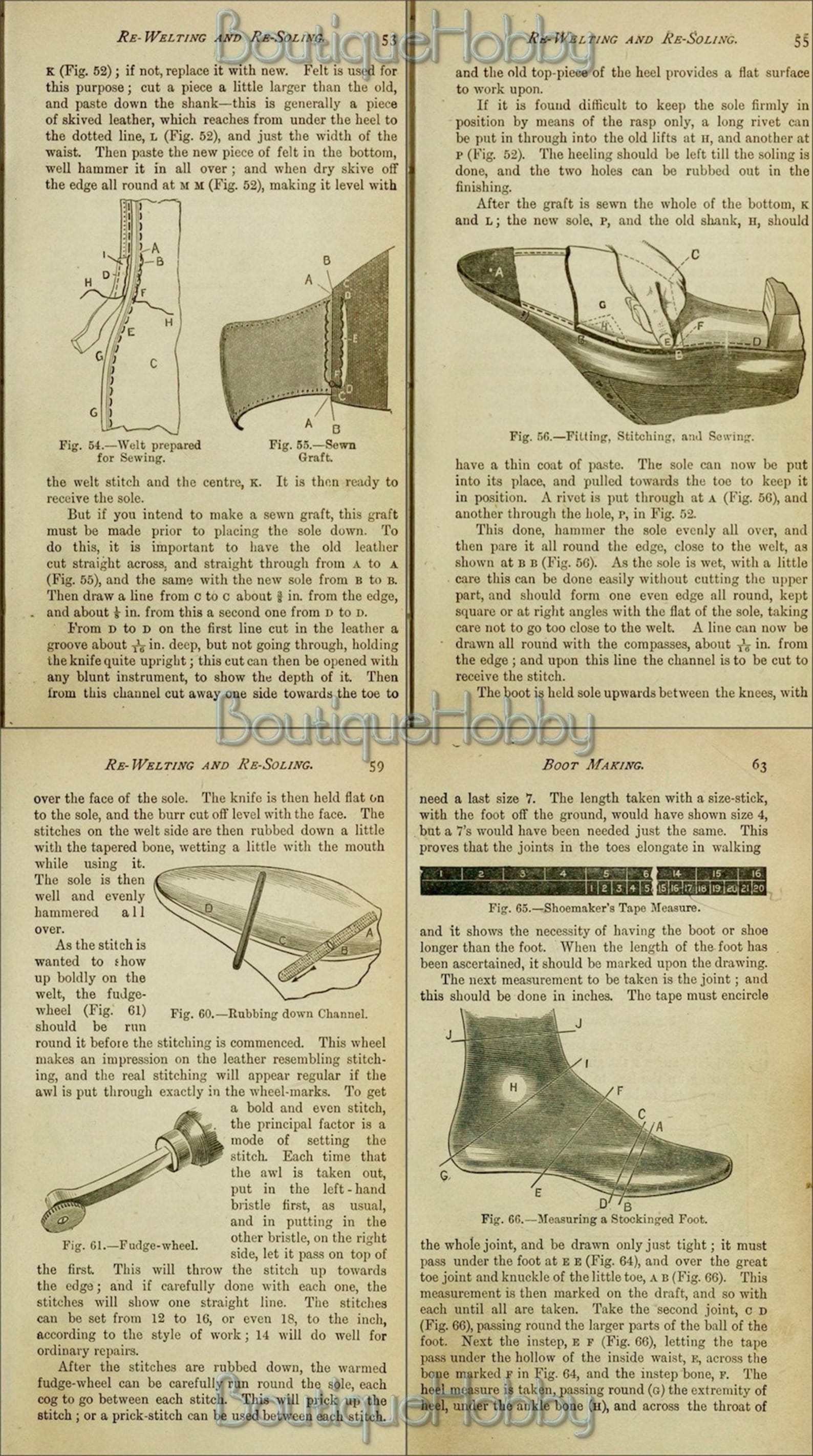 How to Make Shoesvintage Shoe Sewing Patternhandmade Shoes - Etsy