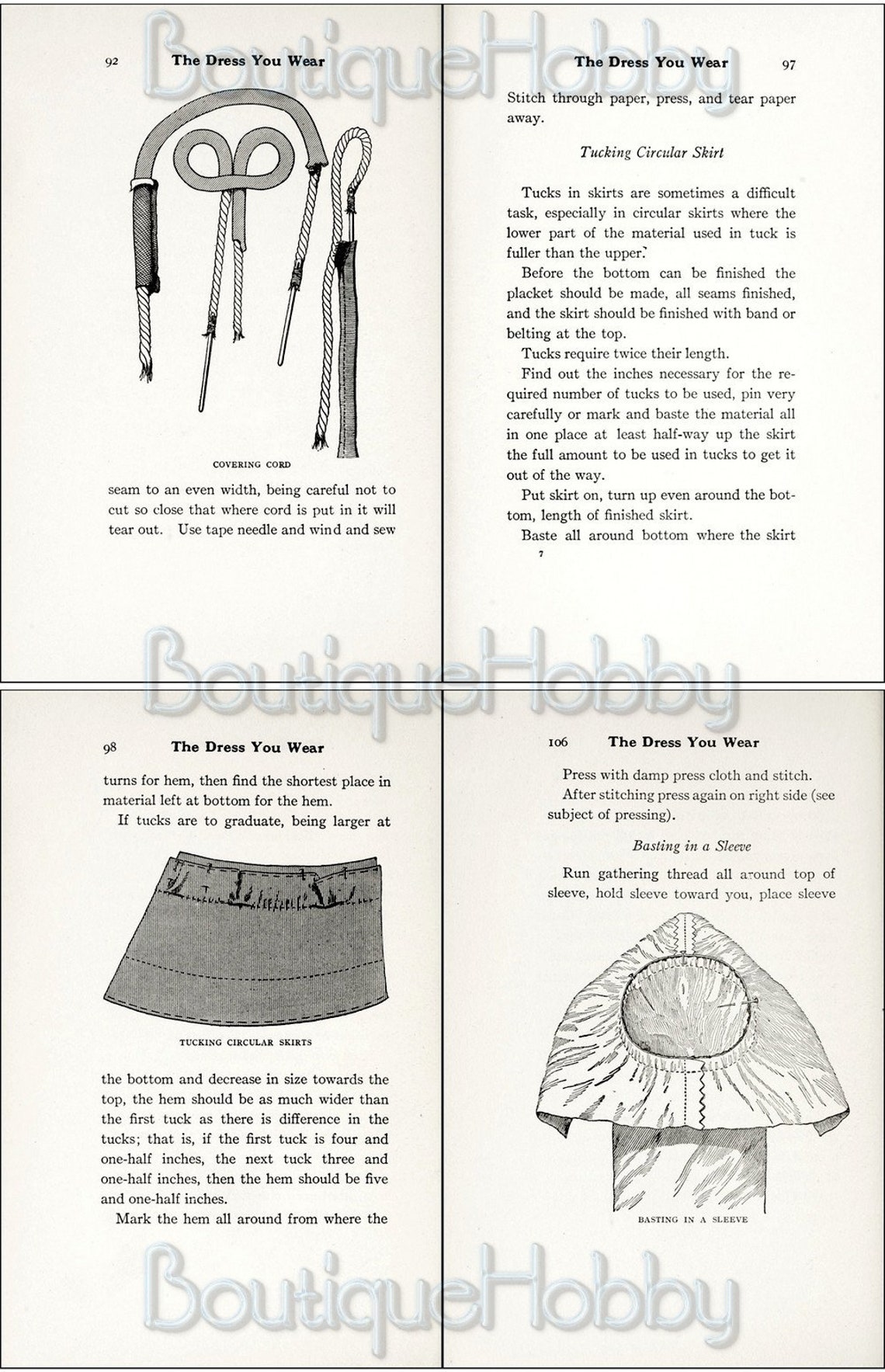 How to Make the Dress,vintage Dressmaking Guide Book,sewing and Garment ...