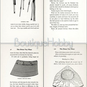 How to Make the Dress,vintage Dressmaking Guide Book,sewing and Garment ...