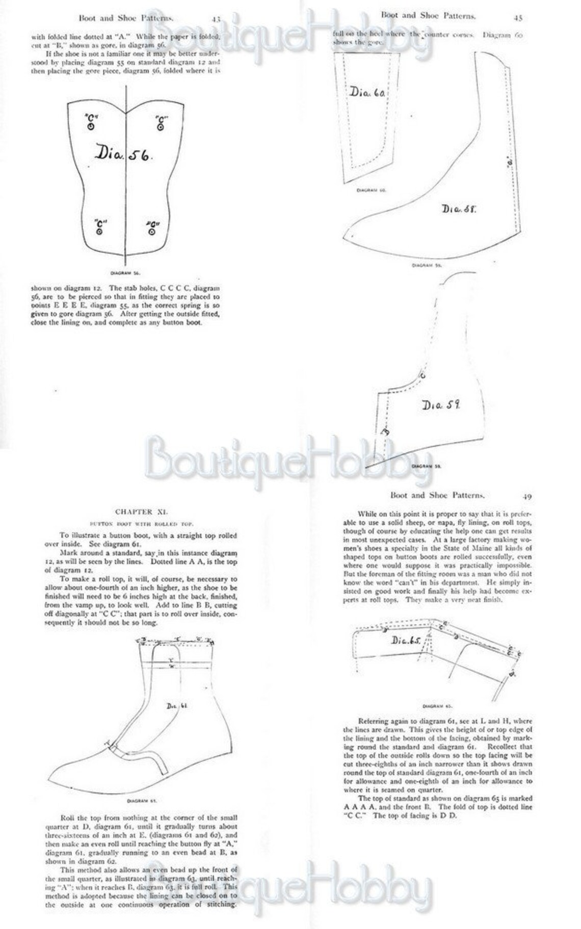 How to Make Hand Made Shoesvintage Shoe Sewing Pattern Book | Etsy