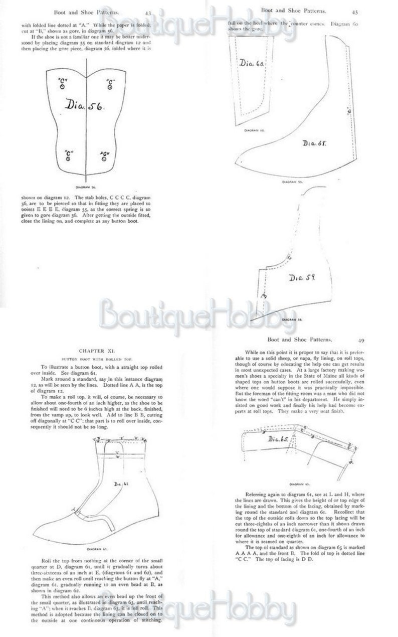 How to Make Hand Made Shoesvintage Shoe Sewing Pattern Book | Etsy