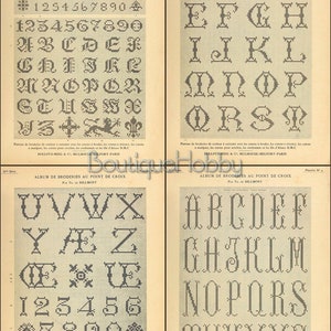 Retro Cross Stitch Pattern Book,hand Embroidery Album De Broderies Au ...