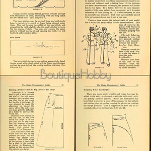 Vintage Dressmaking Guide Book,drafting Garments,sewing Manual - Etsy