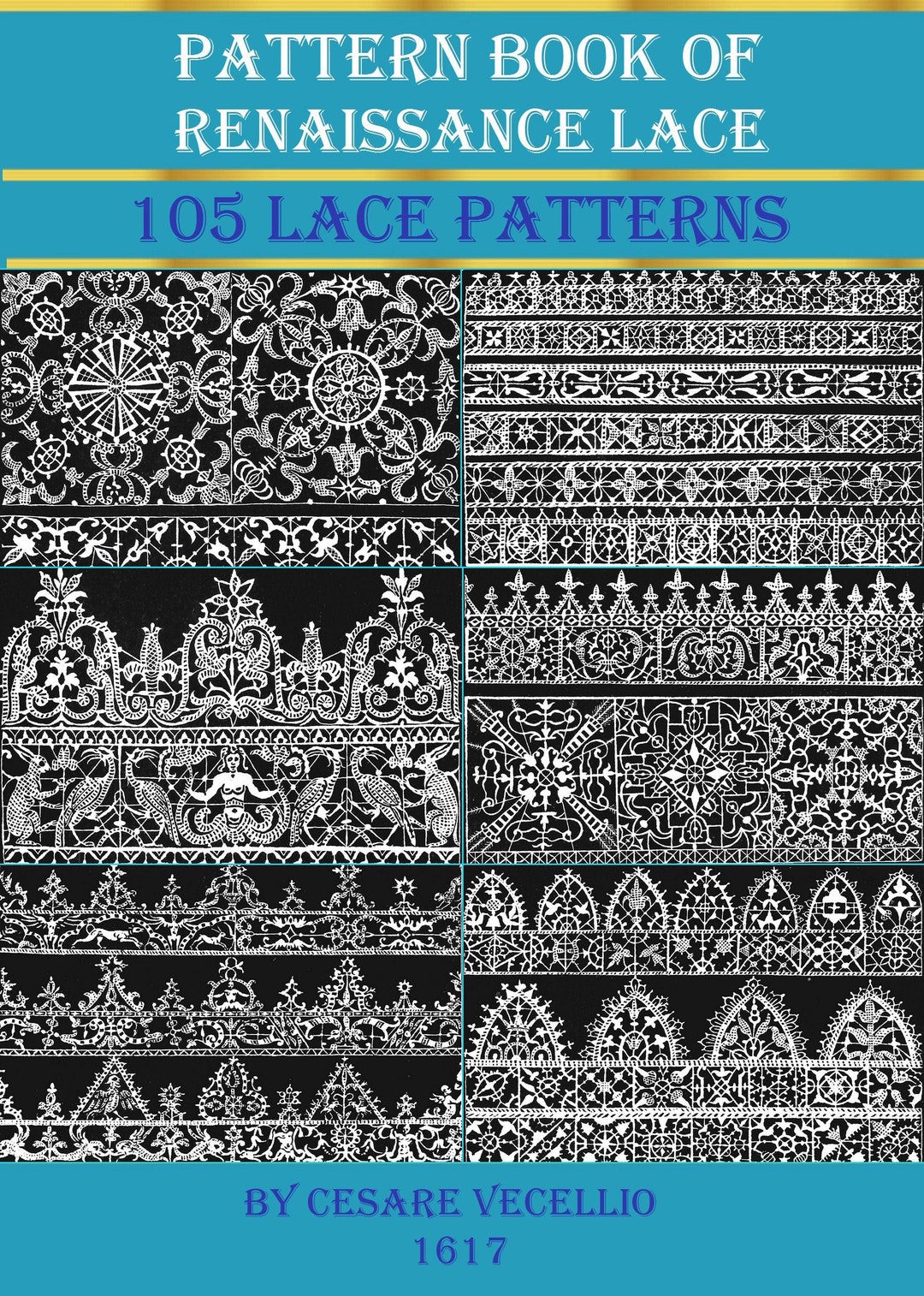 Vintage Needlework,italian Renaissance Hand Made Lace,italian Pattern ...