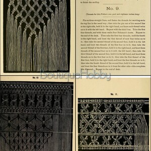 Victorian Vintage Macrame Patterns,tutorial Lace Making,macrame ...