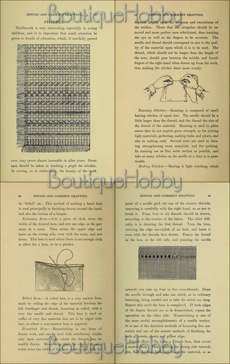 Vintage Dressmaking Guide Booksewing and Garment Drafting - Etsy