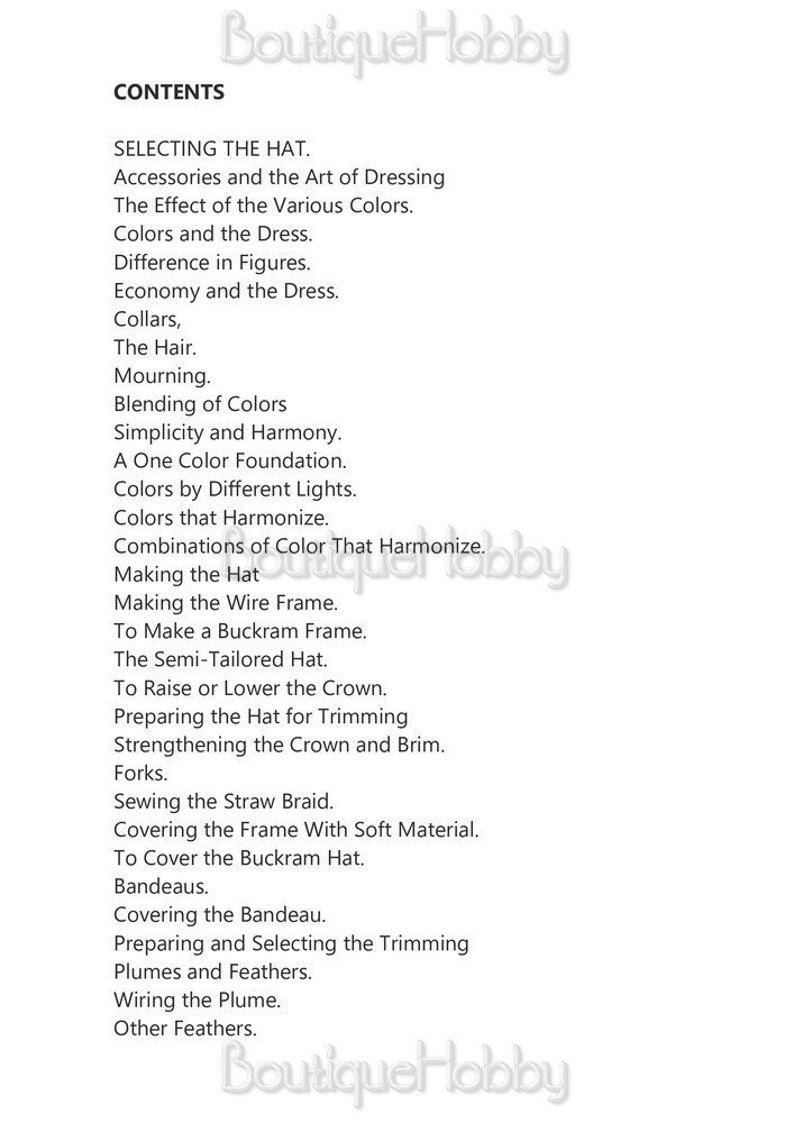 Victorian Millinery: Vintage Hat Making & Sewing Patterns (PDF Download ...