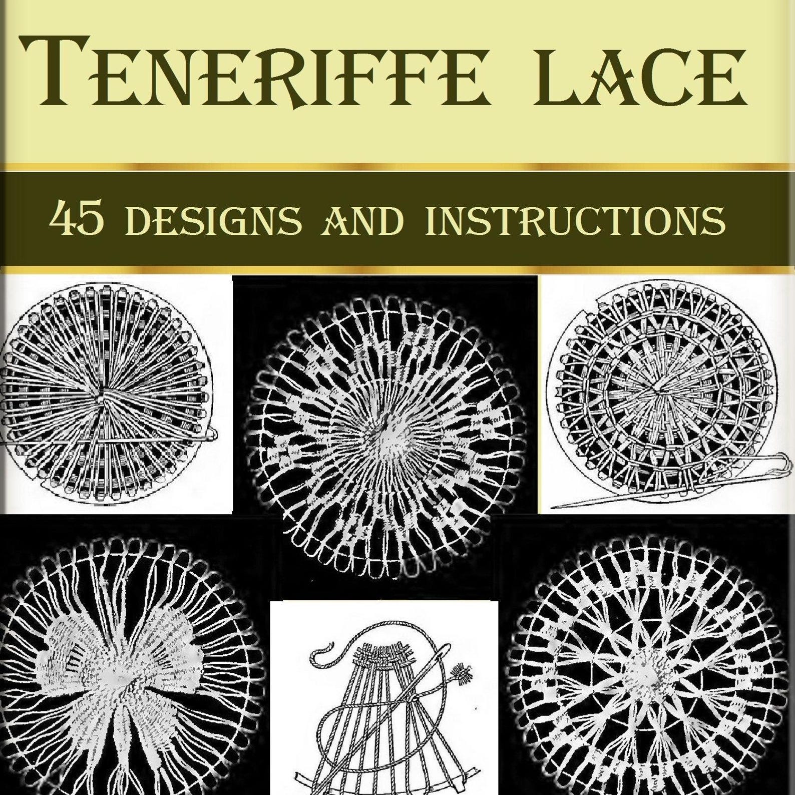Vintage Needlework Patterns Book,45 Hand Made Teneriffe Lace - Etsy