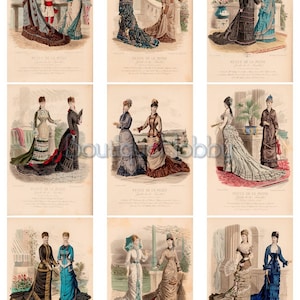 Victorian Fashion Catalog Book,magazine 1877, Pdf Ebook Antique Fashion ...