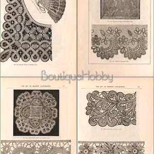 How to Make Hand Made Lace,pattern Making Rare Book,the Art of Modern ...