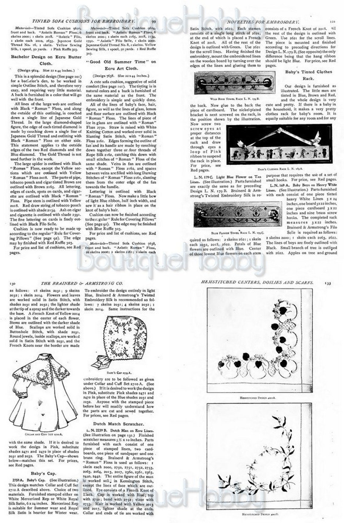 Victorian Hand Beginners Embroidery Pattern Book EMBROIDERY - Etsy