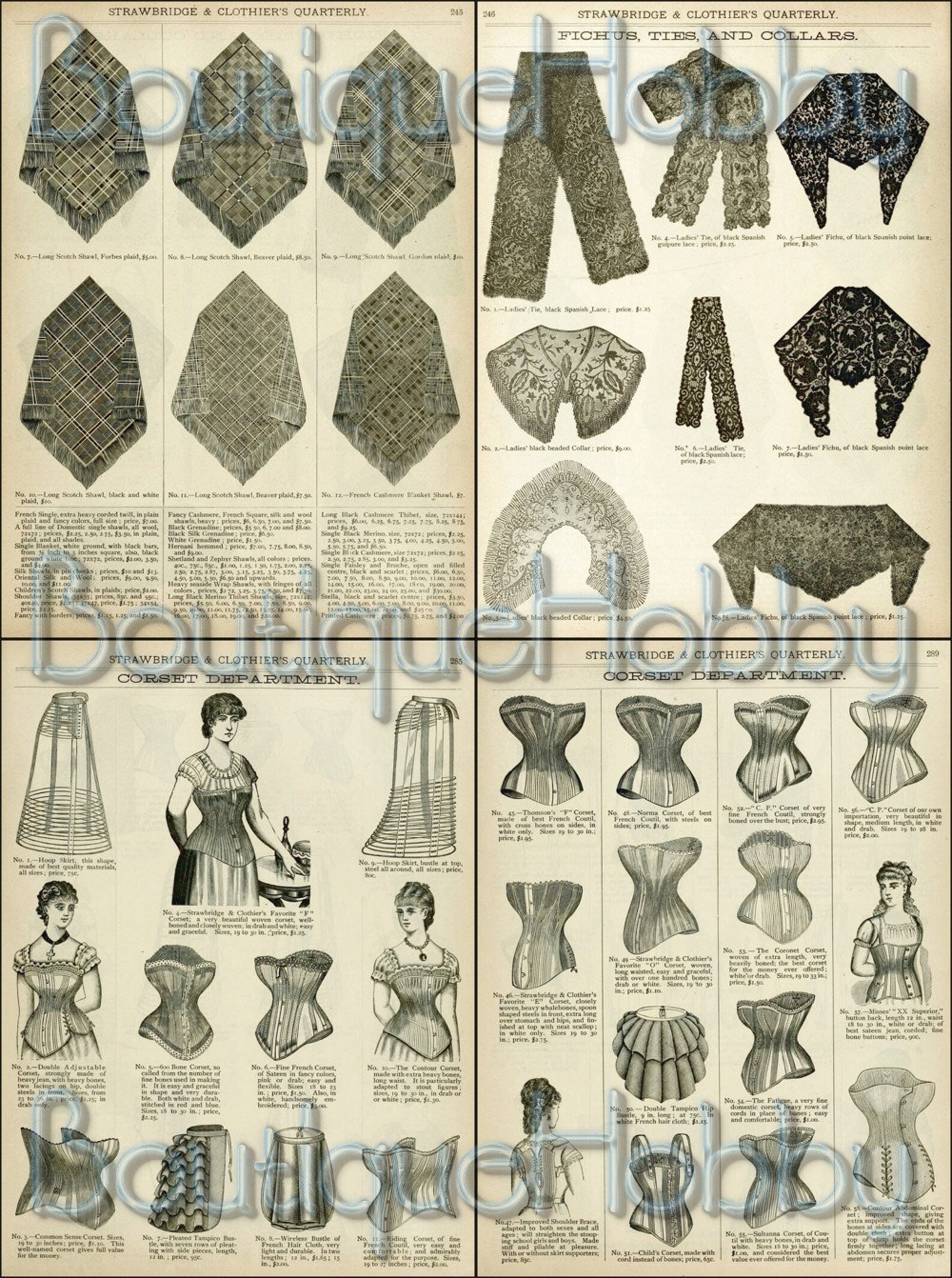 Vintage Antique Fashion Catalogvictorian Fashion Dress Design - Etsy