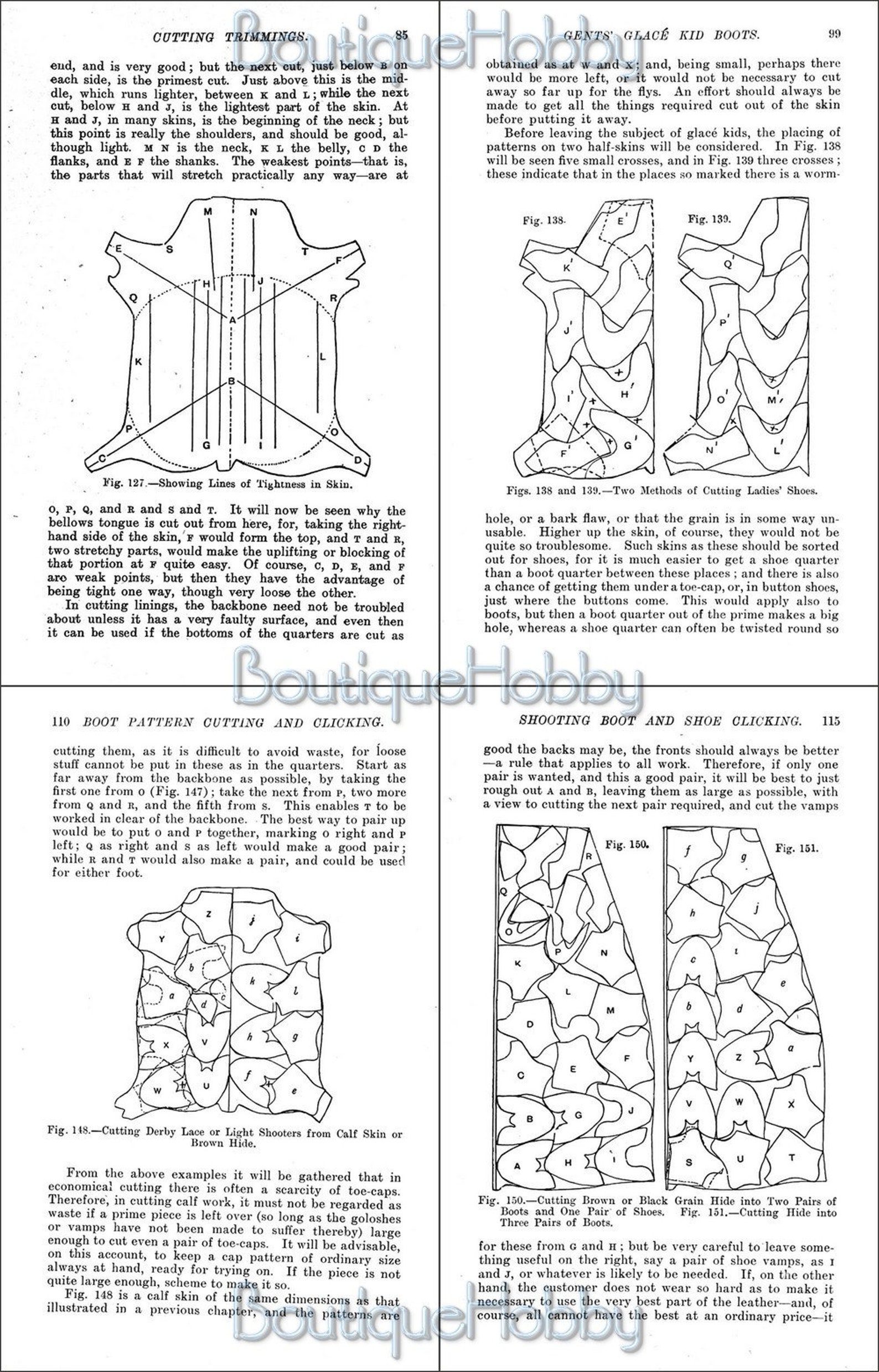How to Make SHOES Shoe Pattern Cuttingvintage Shoe Sewing - Etsy