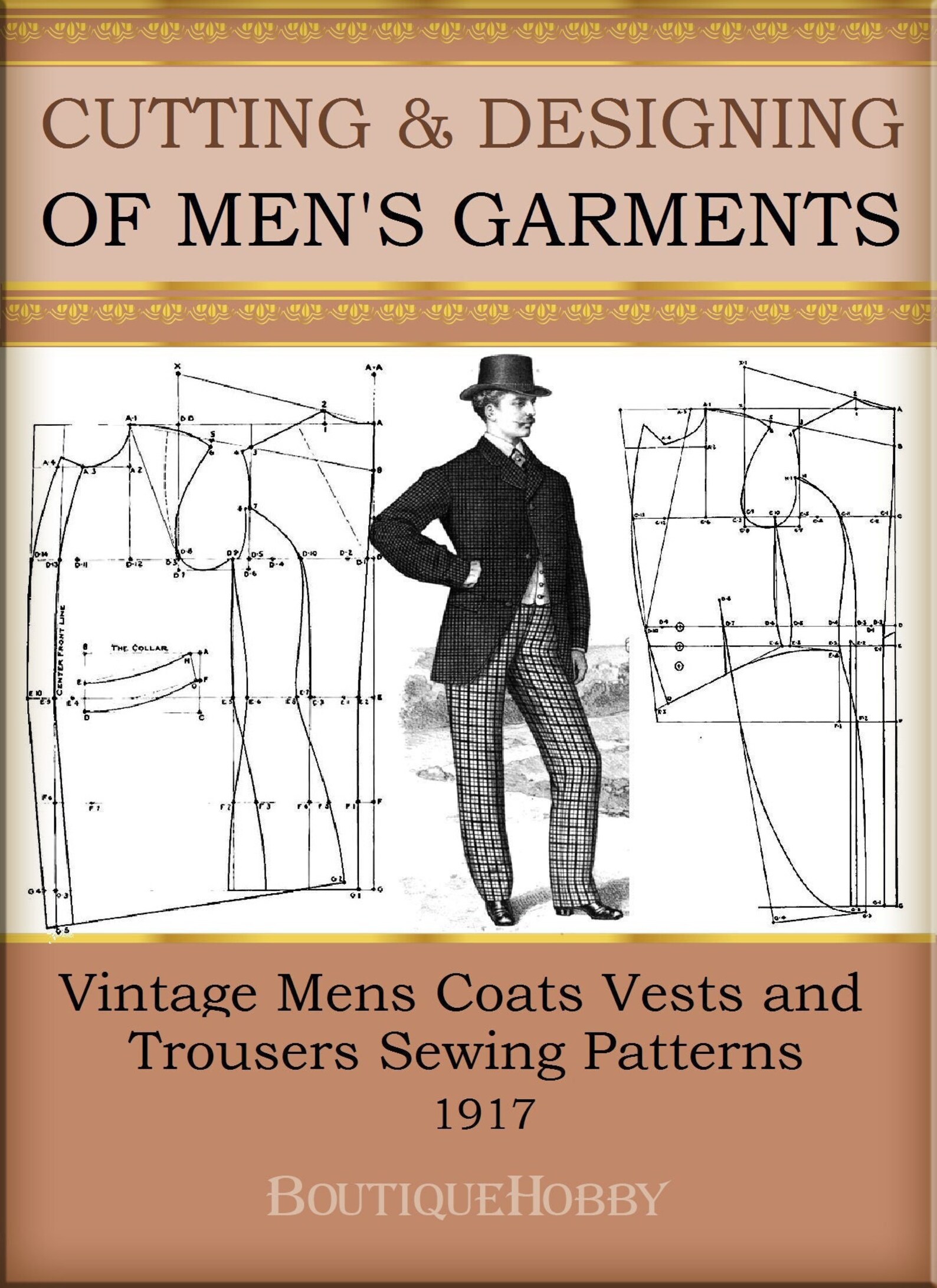Victorian Mens Sewing Patternsvintage Sewing Book Garments - Etsy