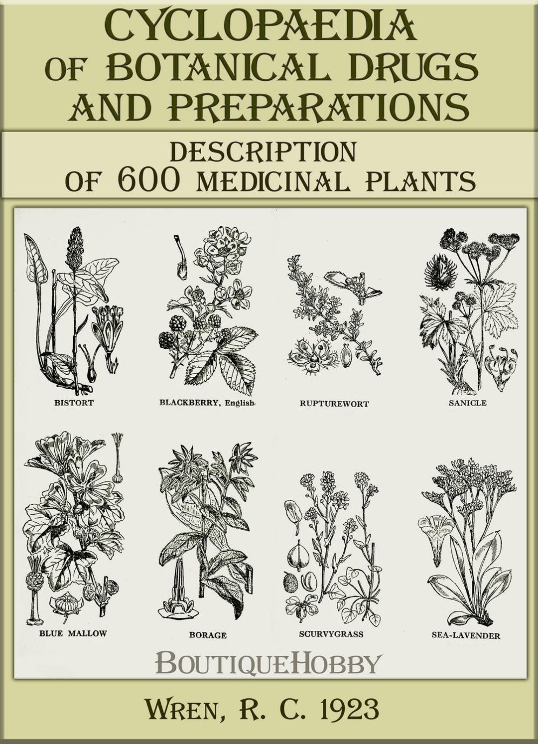 Cyclopaedia of Botanical Drugs and Preparations,instant Download - Etsy
