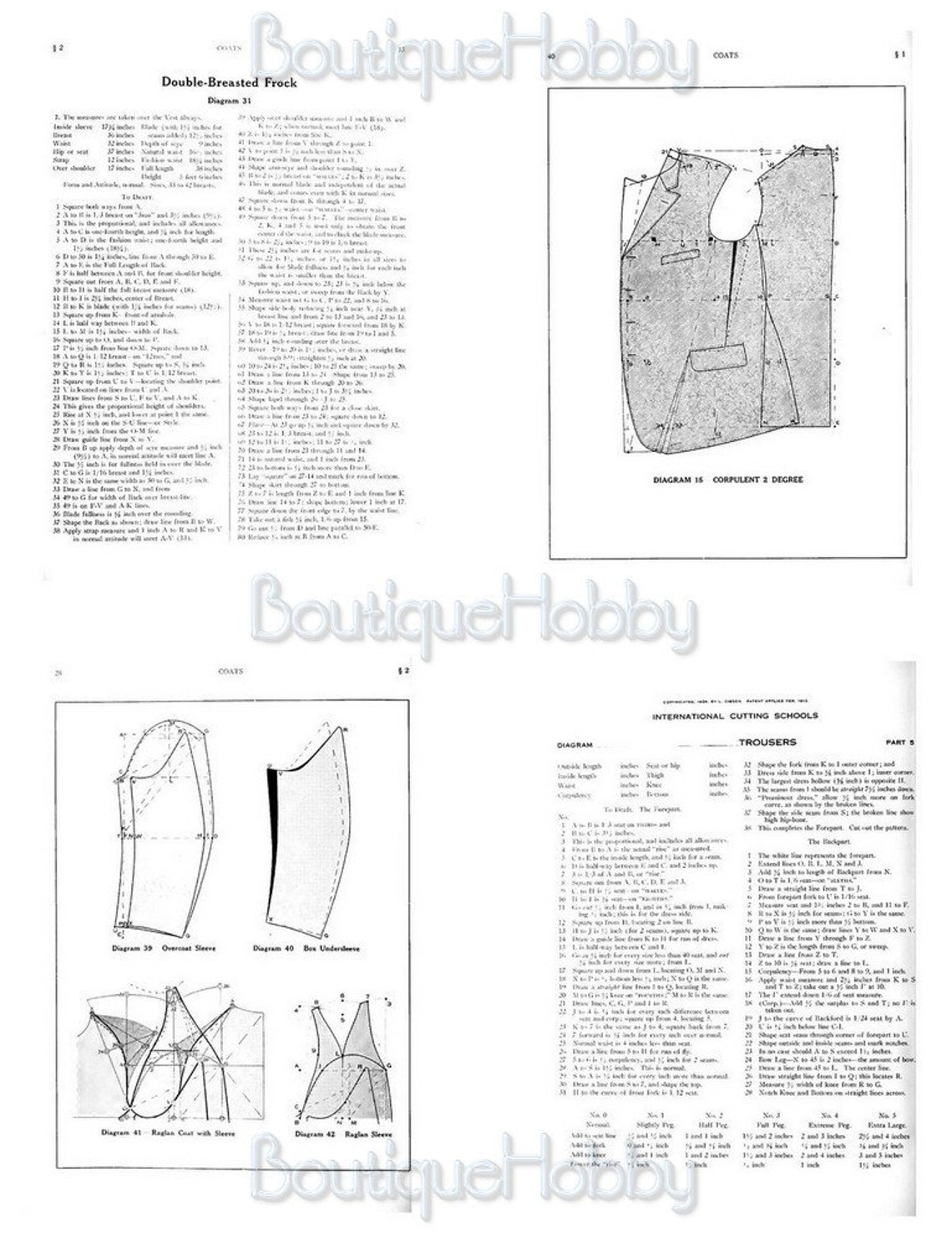Vintage victorian mens clothestailoredgarment cuttingmens | Etsy