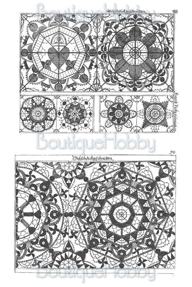 German Vintage Cross Stitch Patterns Bookantique Digital | Etsy