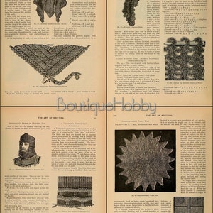 Vintage Knitting Book,hand Knit Instructions Tutorial Pattern,the Art ...