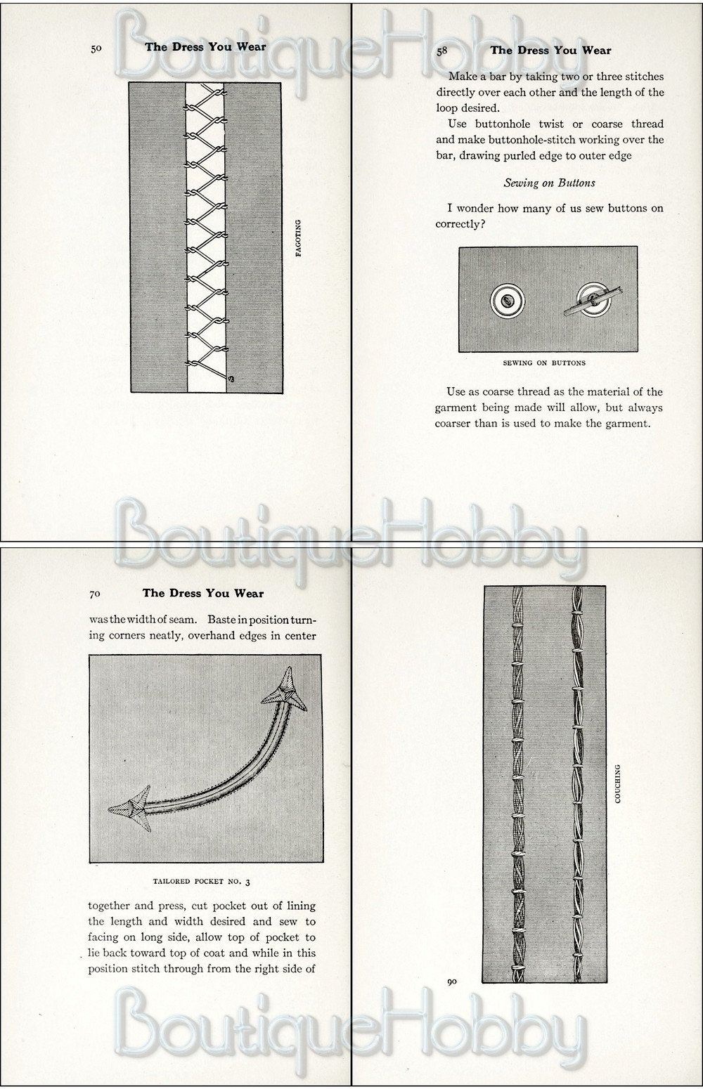 How to Make the Dress,vintage Dressmaking Guide Book,sewing and Garment ...