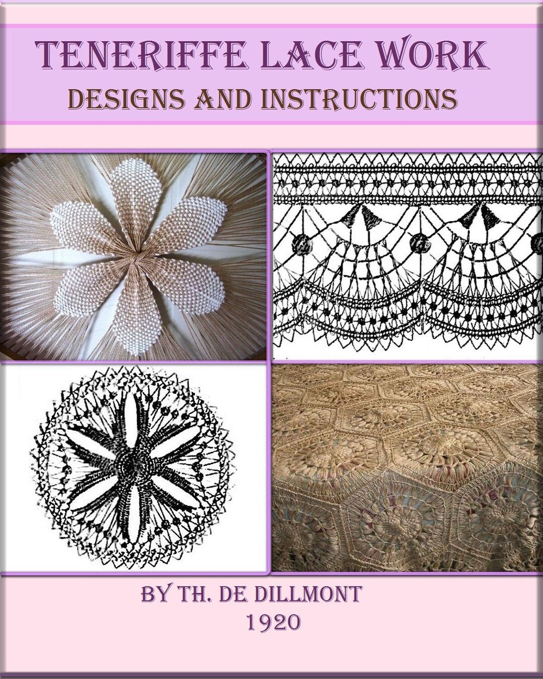Vintage Tutorial Needlework,lace Making Patterns Books,teneriffe Lace ...