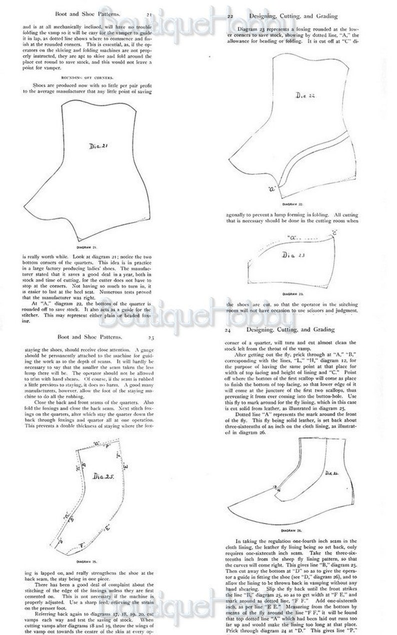How to Make Hand Made Shoesvintage Shoe Sewing Pattern Book | Etsy
