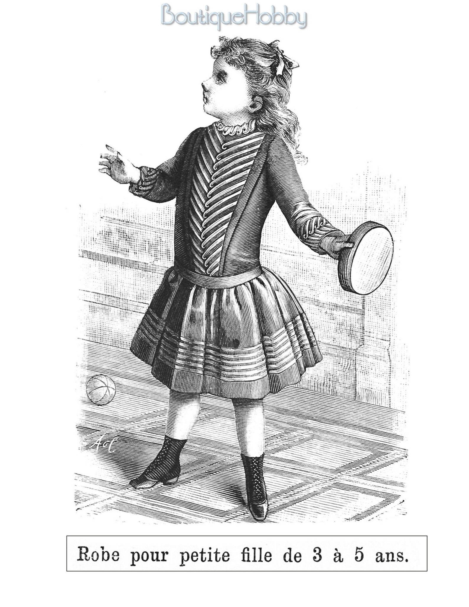 French Sewing Patternsvictorian Dresspdf Sewing Pattern La - Etsy