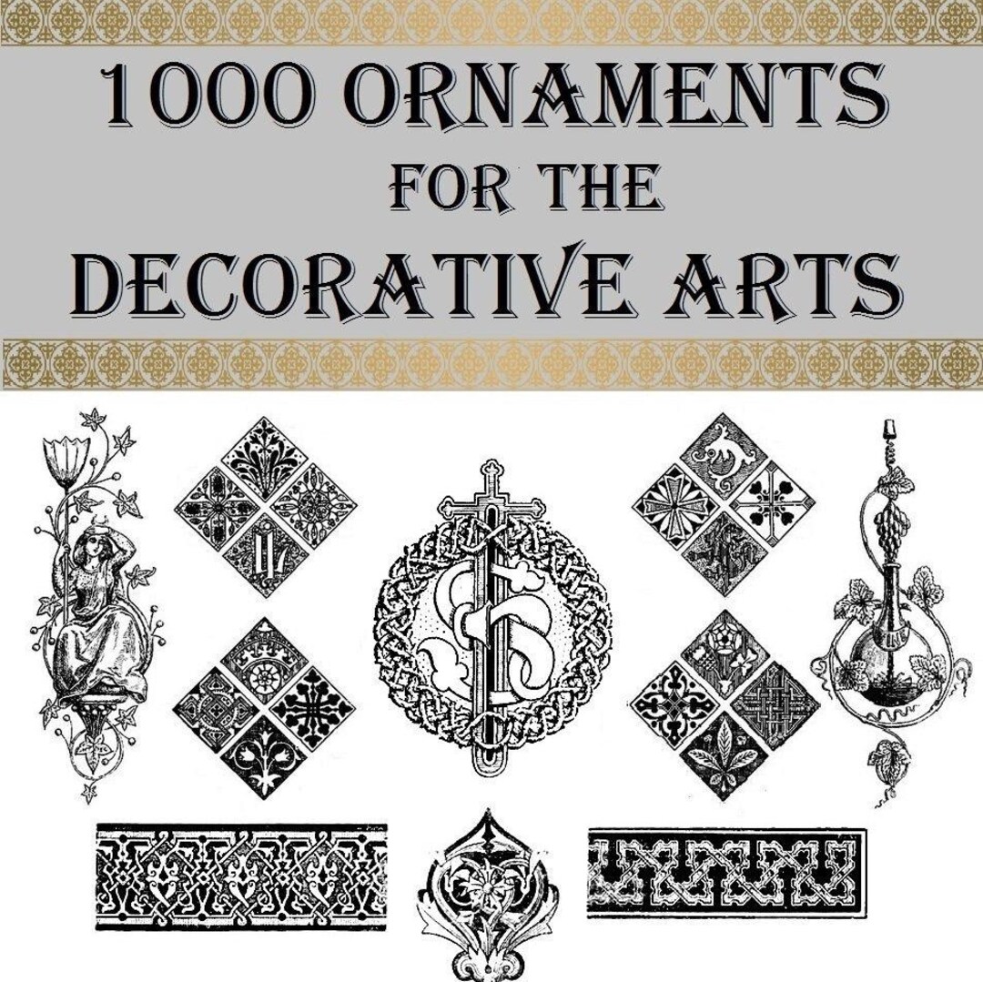 Decorative Designs Elements,ornamental Art,antique Book - Etsy