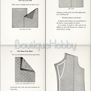 How to Make the Dress,vintage Dressmaking Guide Book,sewing and Garment ...