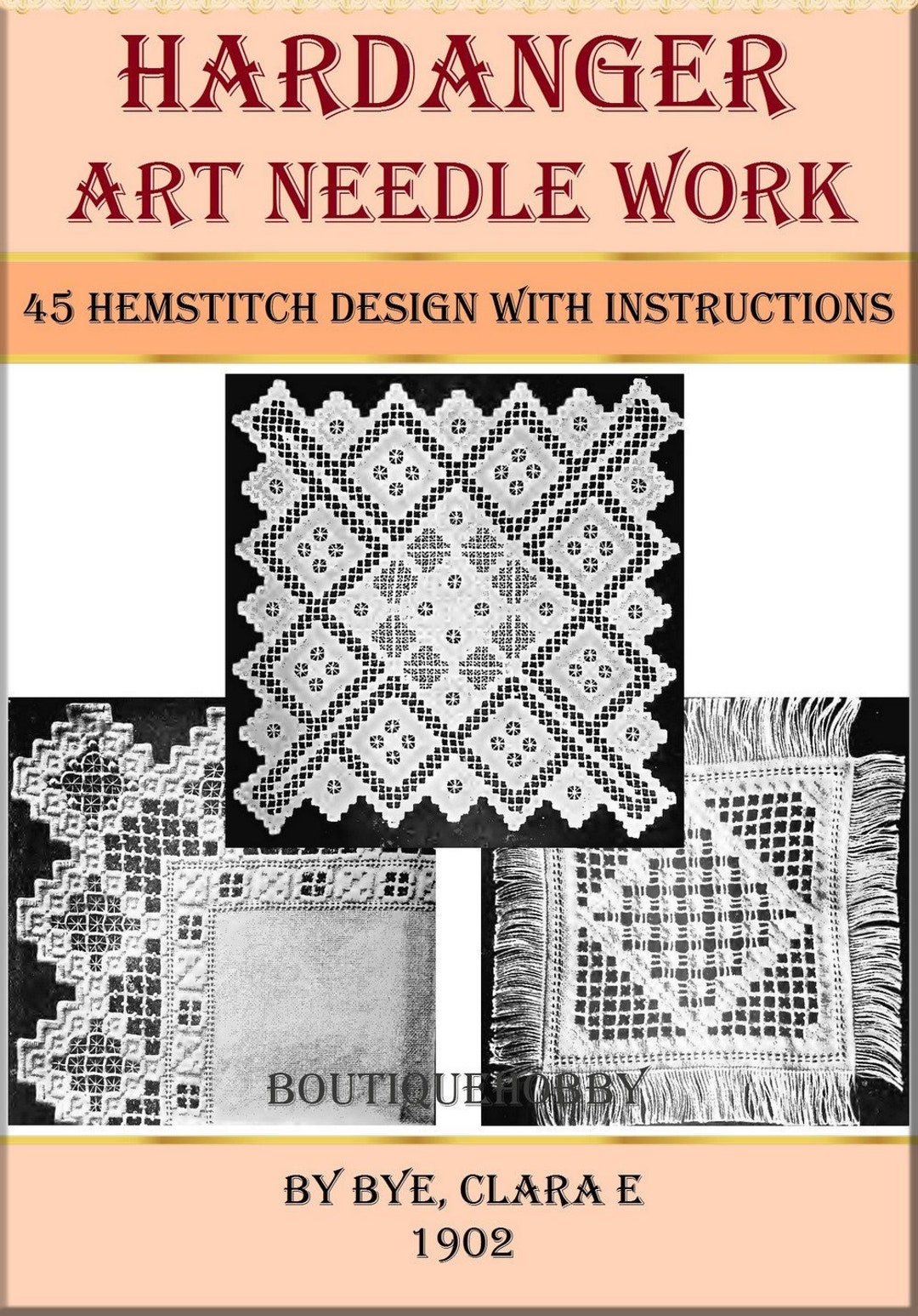 Victorian Hardanger Hand Embroidery,books Pdf Vintage Needlework - Etsy