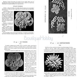Vintage French Irish Crochet Lace,instructions Pattern Book - Etsy