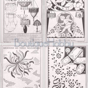 Hand French Embroidery Patterns,la Broderie Blanche Fancy DESIGNS - Etsy